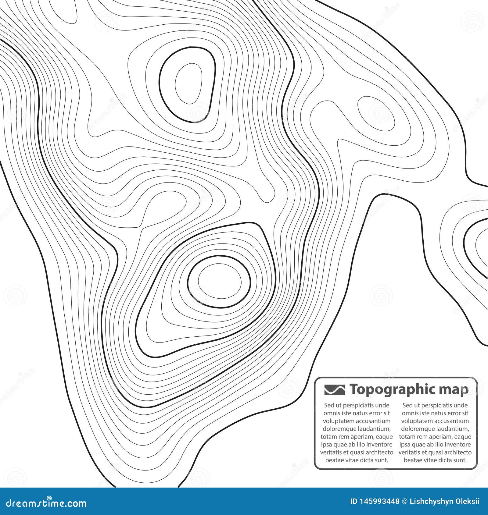 Topographic Map Background. Grid Map. Contour. Vector Illustration ...