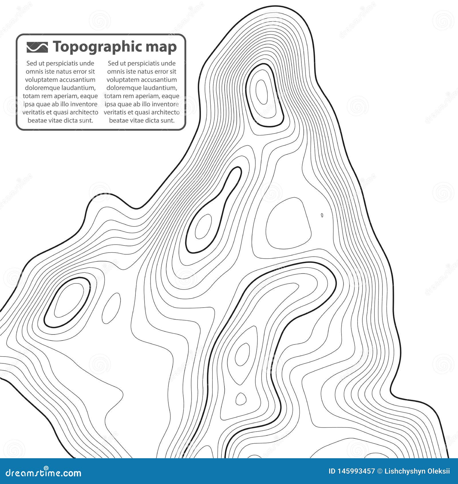 Topographic Map Background. Grid Map. Contour. Vector Illustration ...