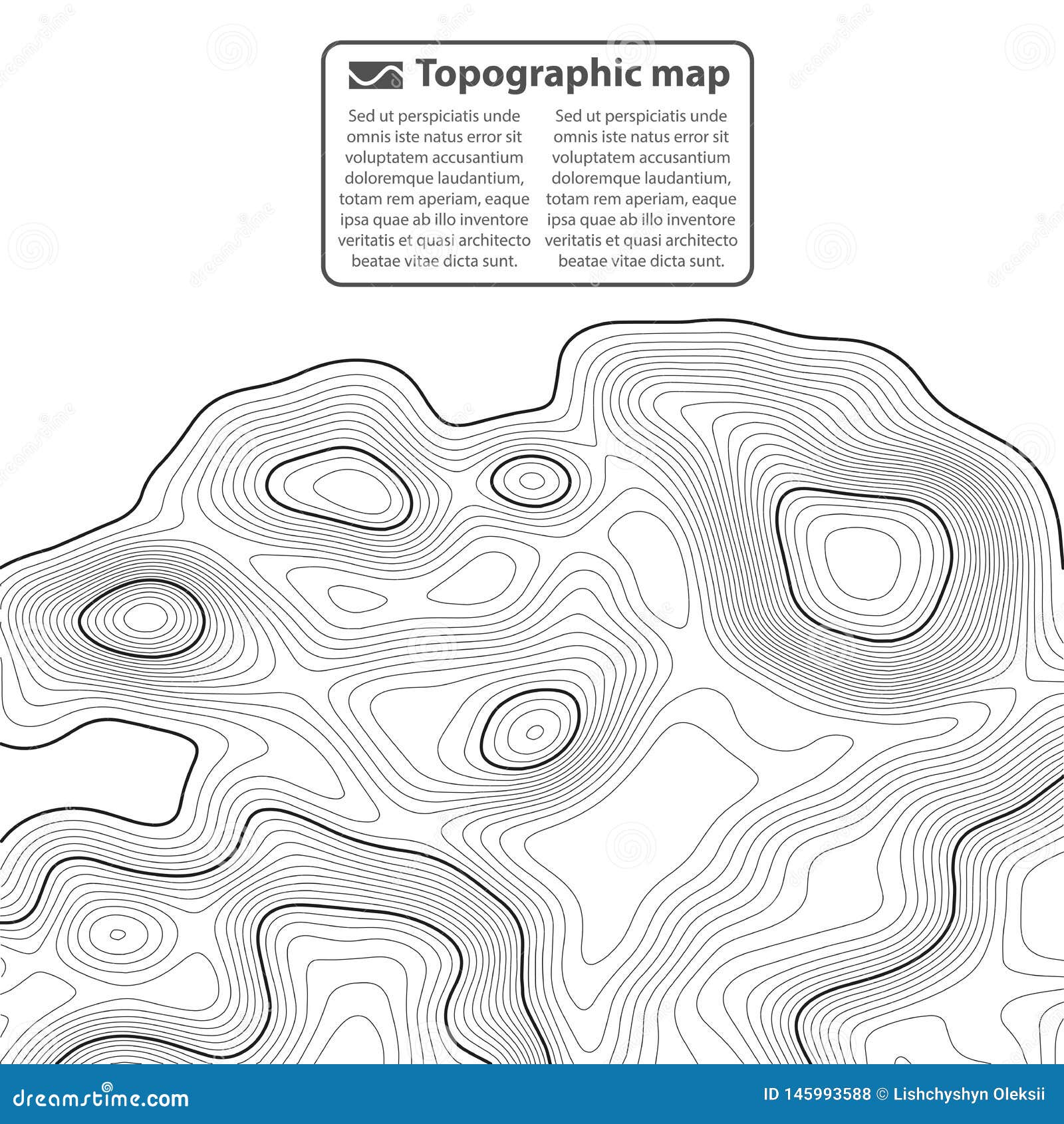 Topographic Map Background. Grid Map. Contour. Vector Illustration ...