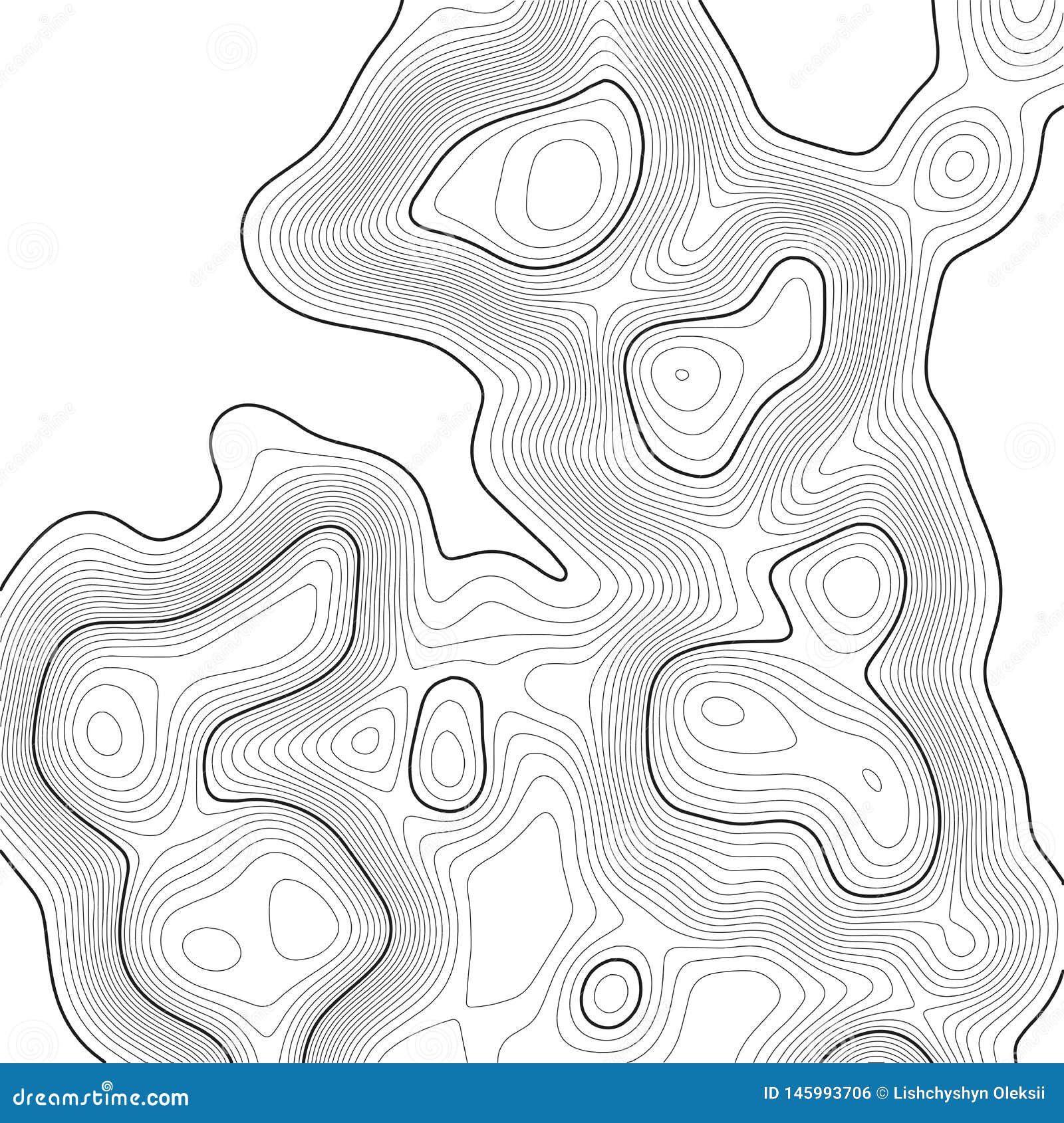 Topographic Map Background. Grid Map. Contour. Vector Illustration ...