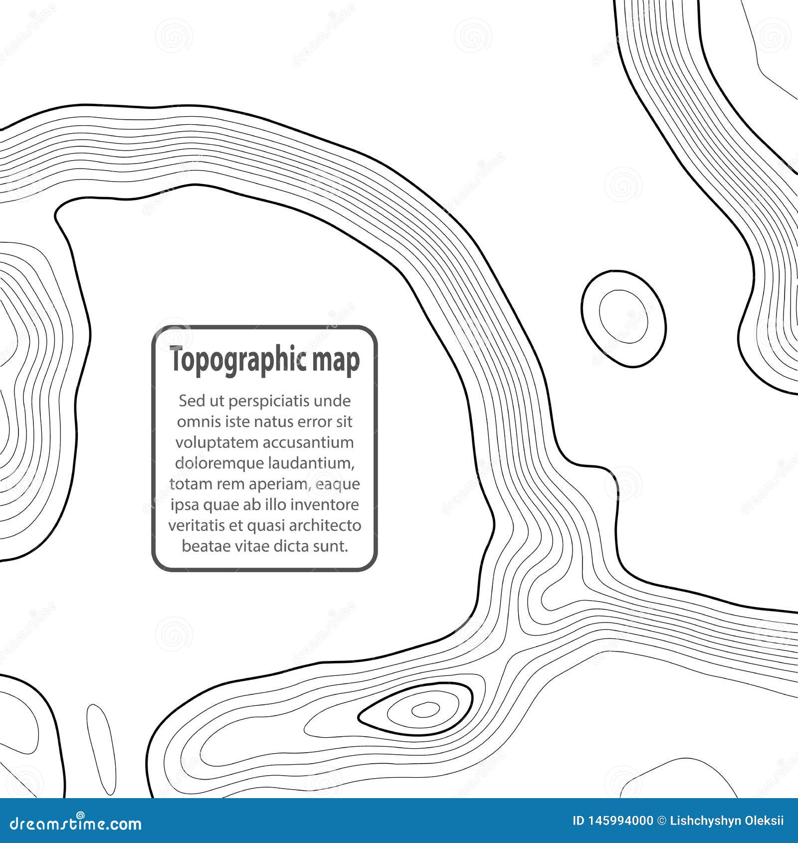 Topographic Map Background. Grid Map. Contour. Vector Illustration ...