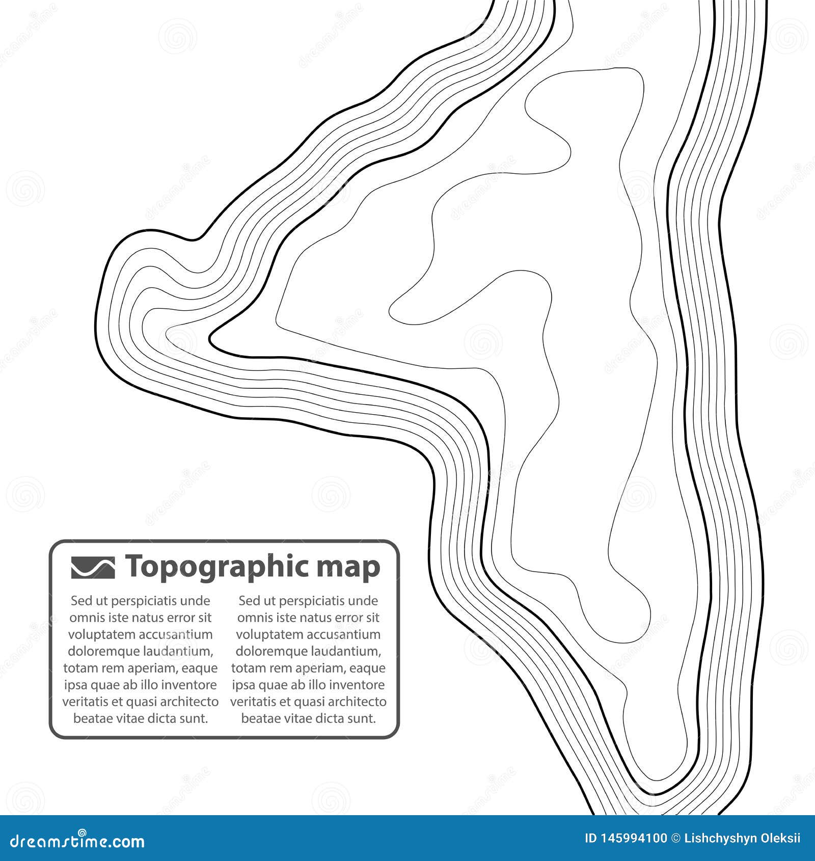 Topographic Map Background. Grid Map. Contour. Vector Illustration ...