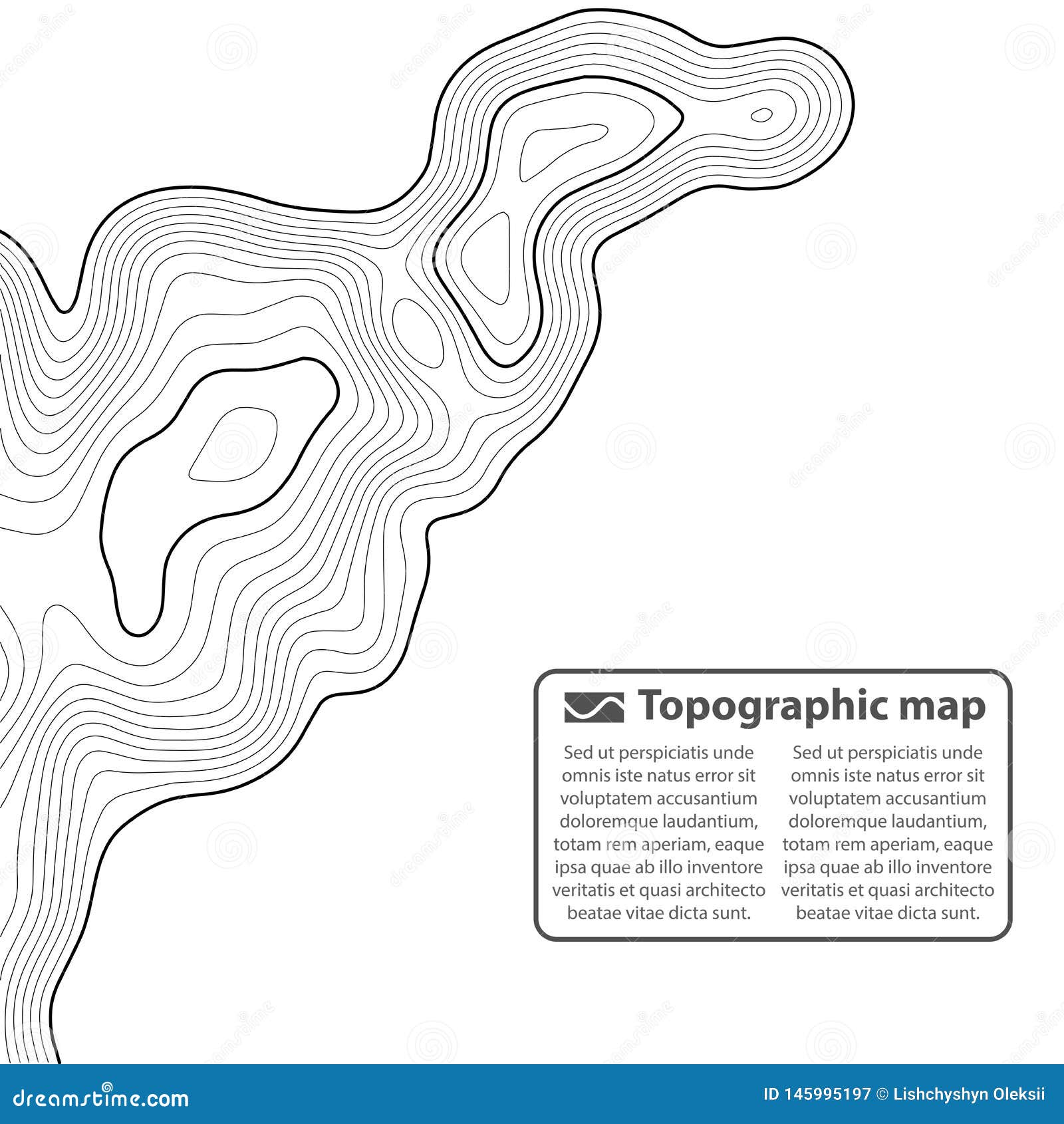 Topographic Map Background. Grid Map. Contour. Vector Illustration ...