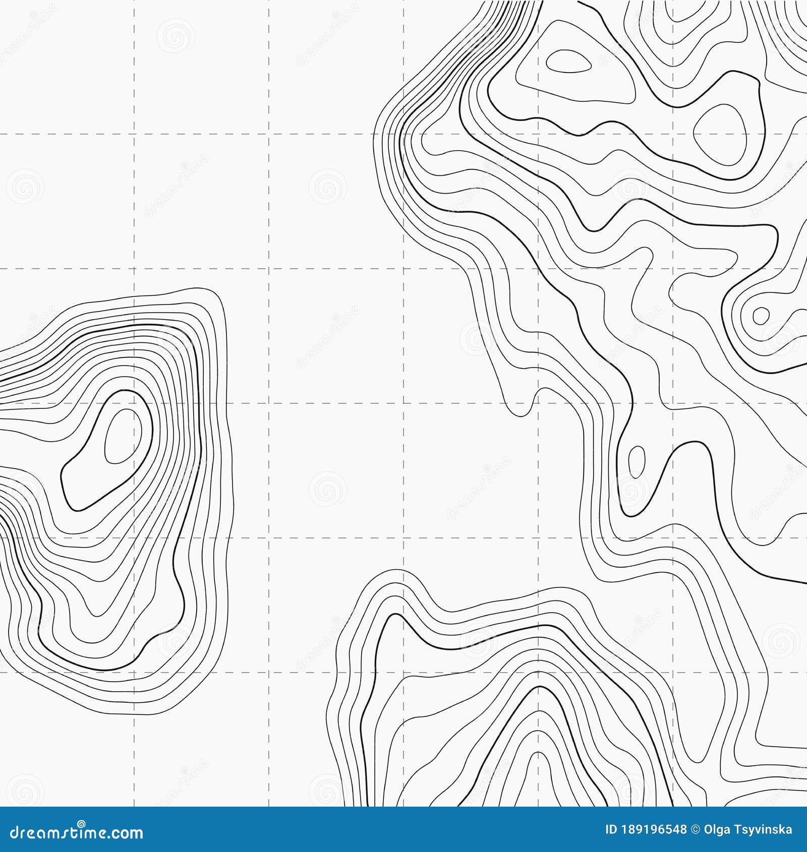 Topographic Map Background. Grid Map Stock Illustration - Illustration ...
