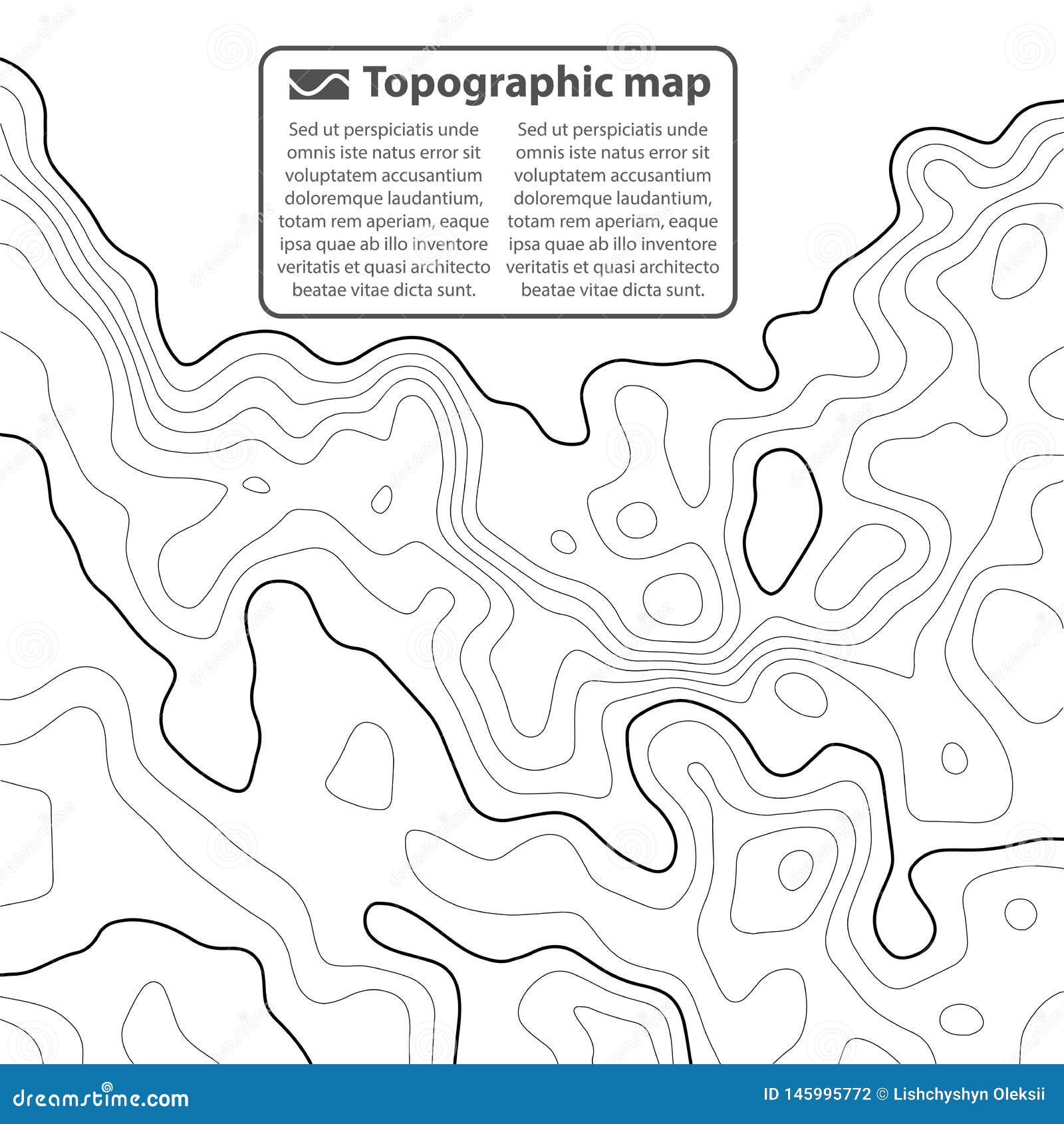Topographic Map Background. Grid Map. Contour. Vector Illustration ...