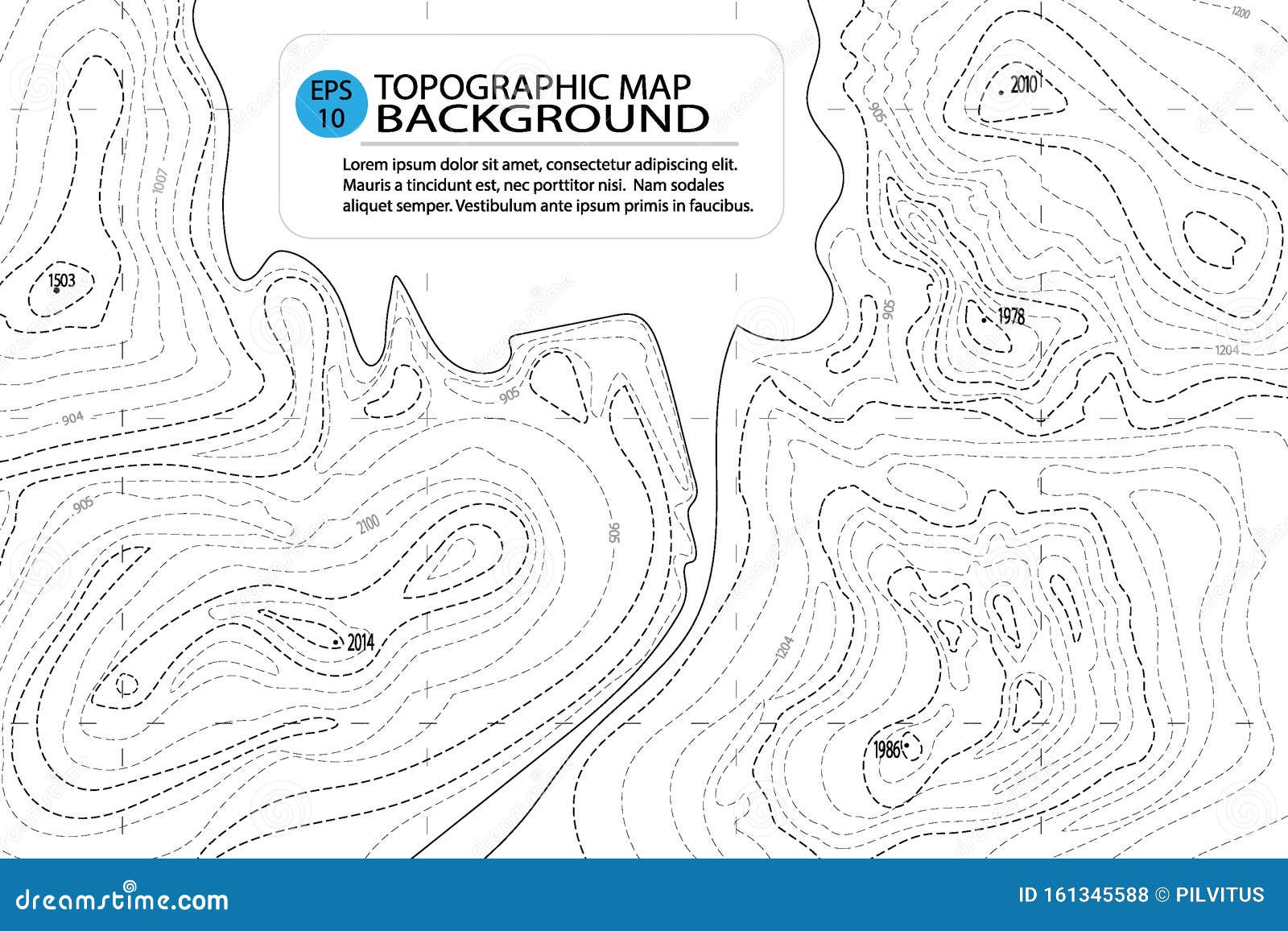 Topographic Map Background with Text. Contour Topography Map ...