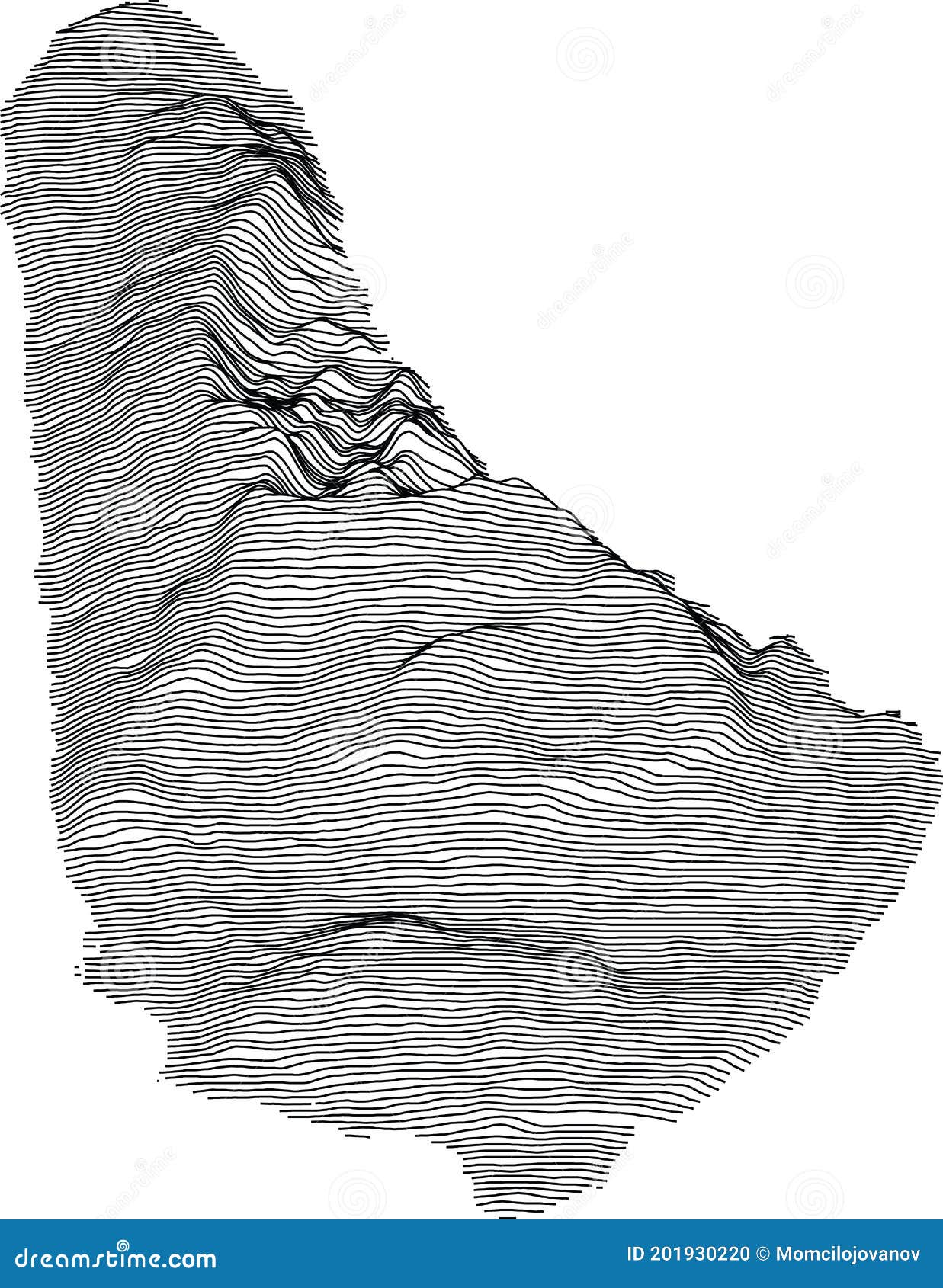 St. Peter Barbados, Parishes Of Barbados Map Vector Illustration ...