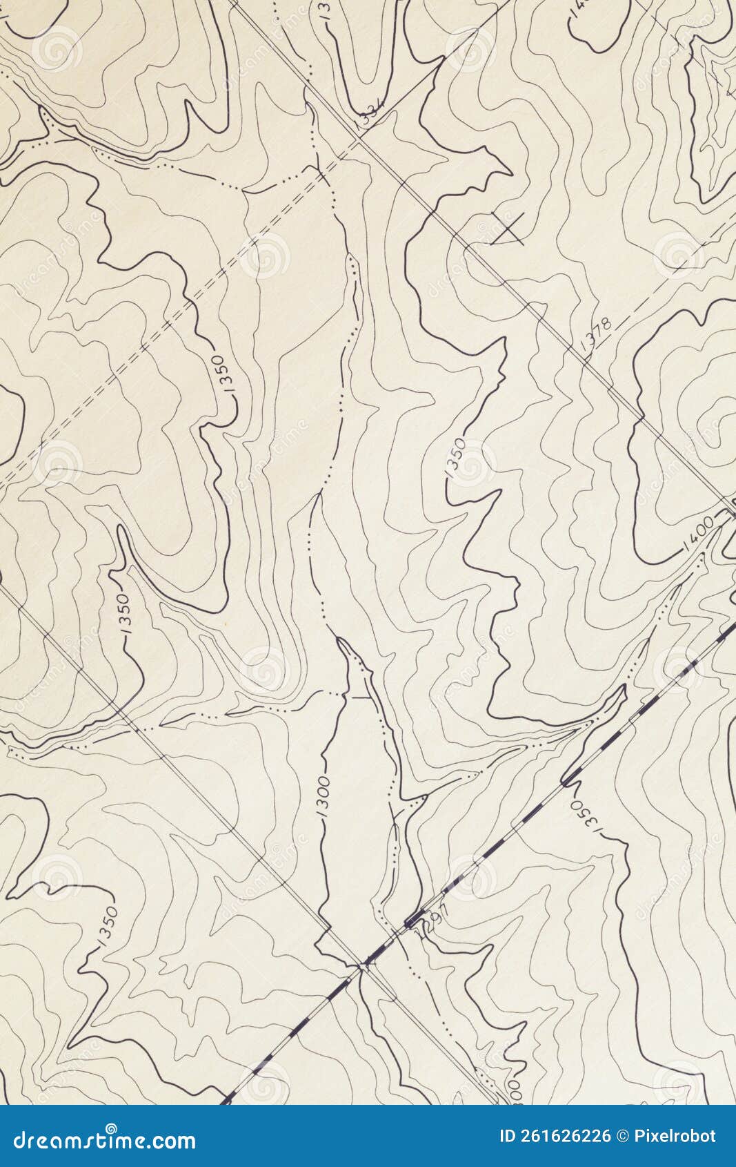 Topographic Map stock photo. Image of geography, cartography - 261626226