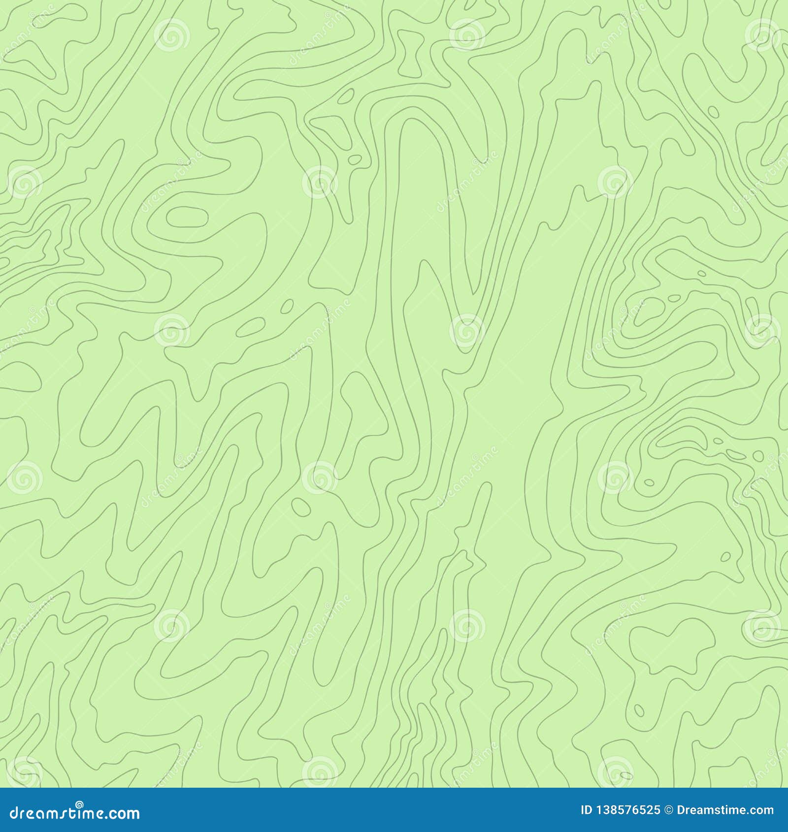 Topographic Map, Color and Fun Lines, Vector Stock Vector ...