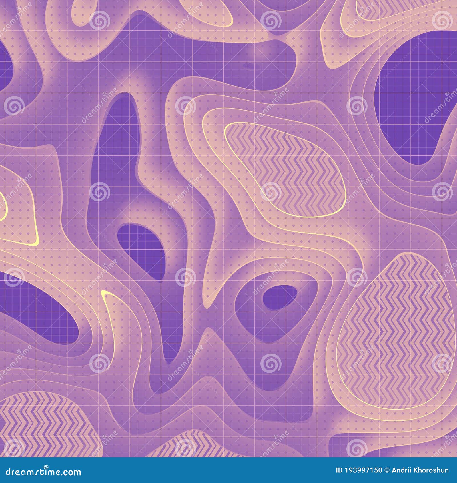 Topographic Map Concept Background. Digital Wavy Graphic Backdrop 3d ...