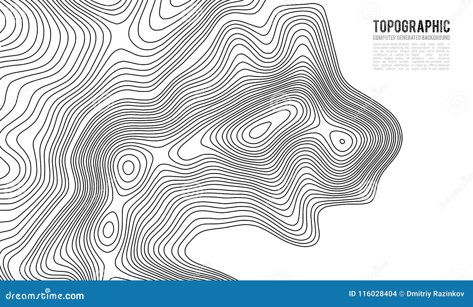 Topographic Map Contour Background. Topo Map with Elevation. Contour ...
