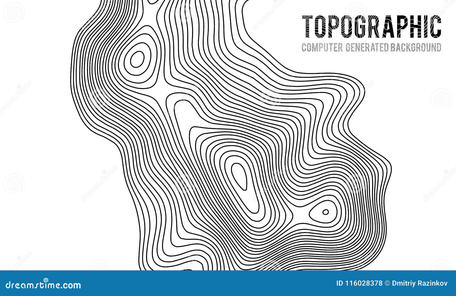 Topographic Map Contour Background. Topo Map with Elevation. Contour ...