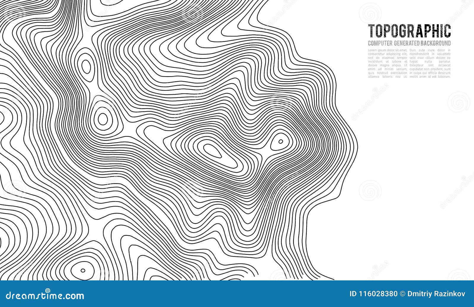 Topographic Map Contour Background. Topo Map with Elevation. Contour ...