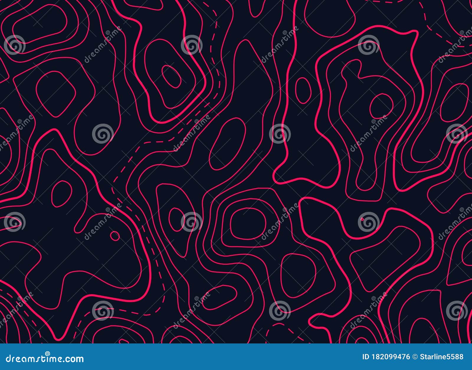 Topographic Map Design in Red Color Stock Vector - Illustration of ...