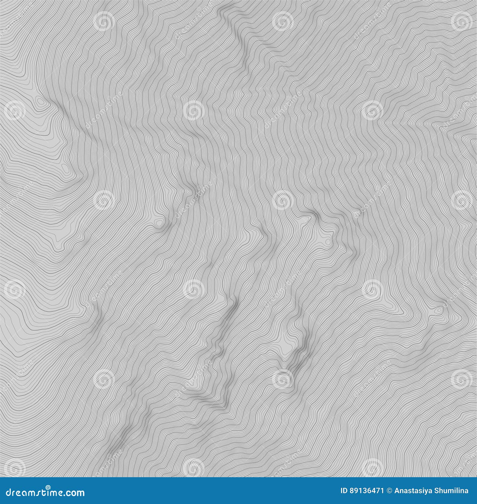 Topographic Map on Gray Background Stock Vector - Illustration of ...