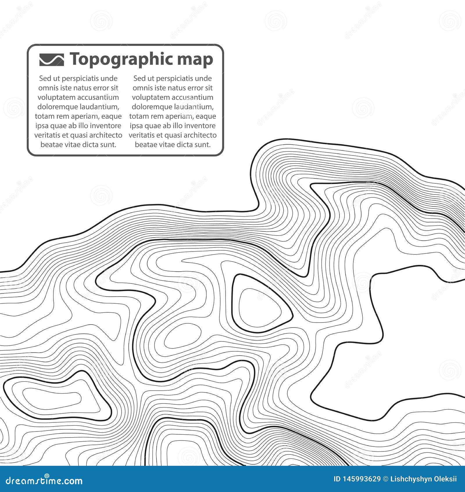 Topographic Map Background. Grid Map. Contour. Vector Illustration ...