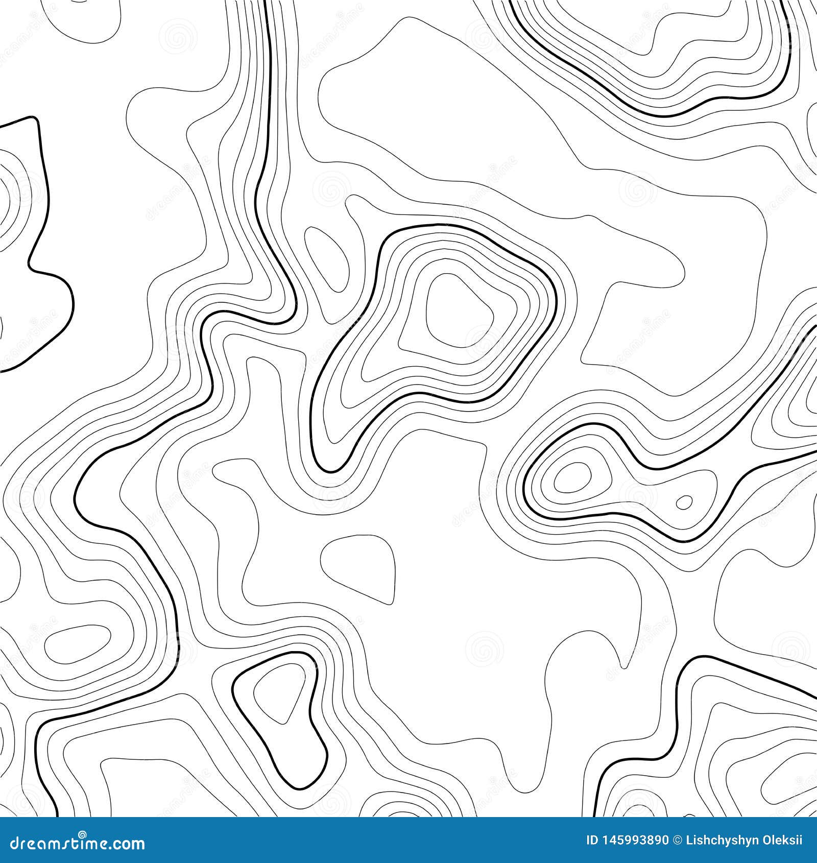 Topographic Map Background. Grid Map. Contour. Vector Illustration ...
