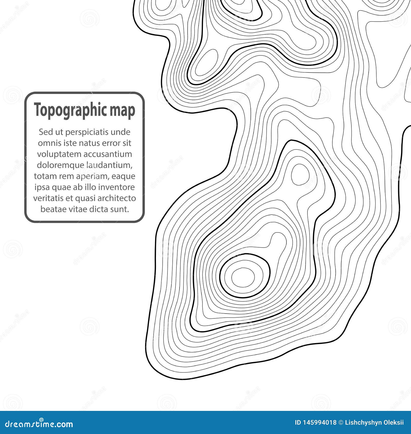 Topographic Map Background. Grid Map. Contour. Vector Illustration ...