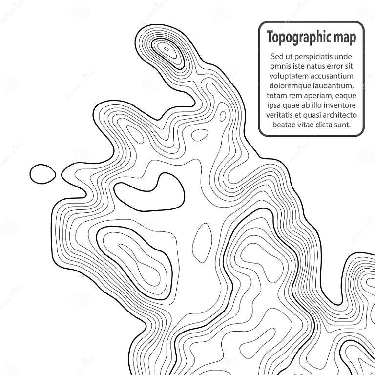 Topographic Map Background. Grid Map. Contour. Vector Illustration ...