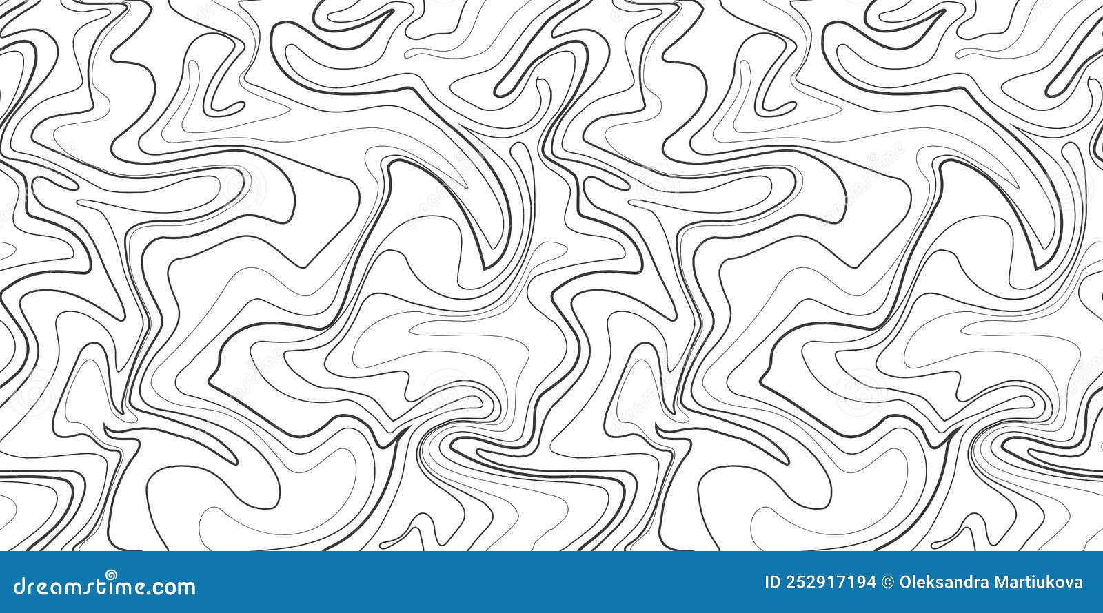 Topographic Map Linear Background. Abstract Vector Seamless Pattern ...