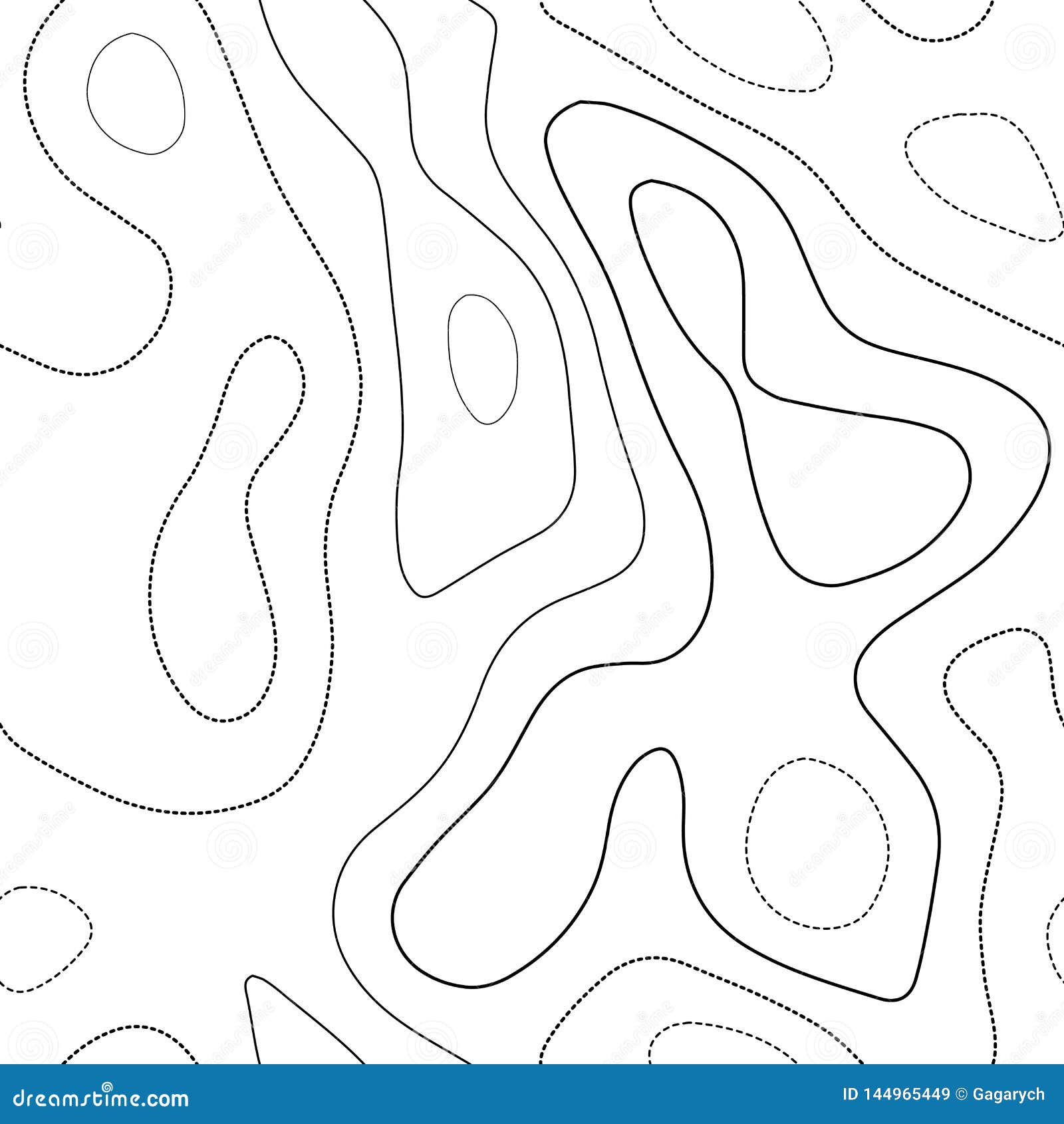 Topographic map lines. stock vector. Illustration of location - 144965449