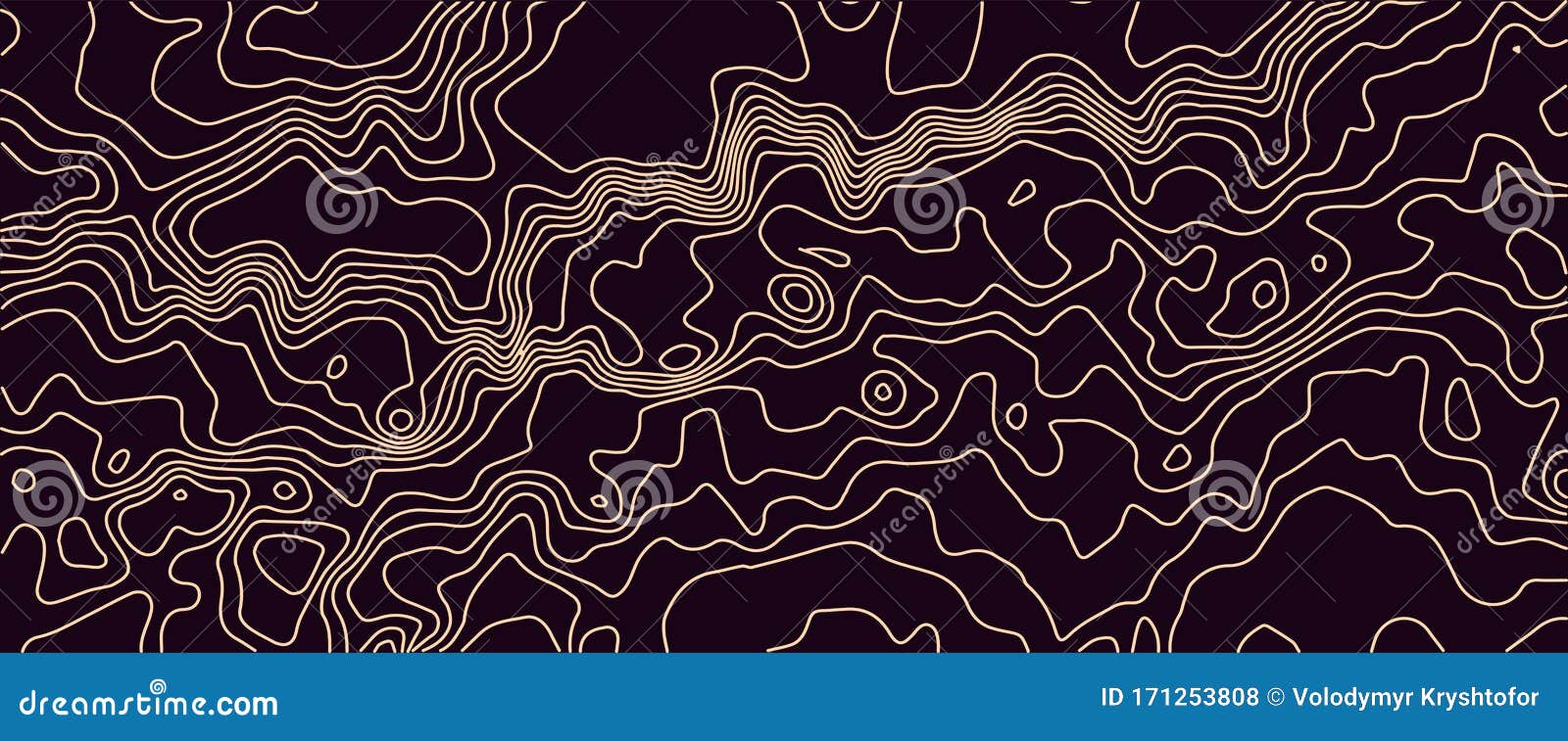 Topographic Map Lines Background. Abstract Illustration Stock ...