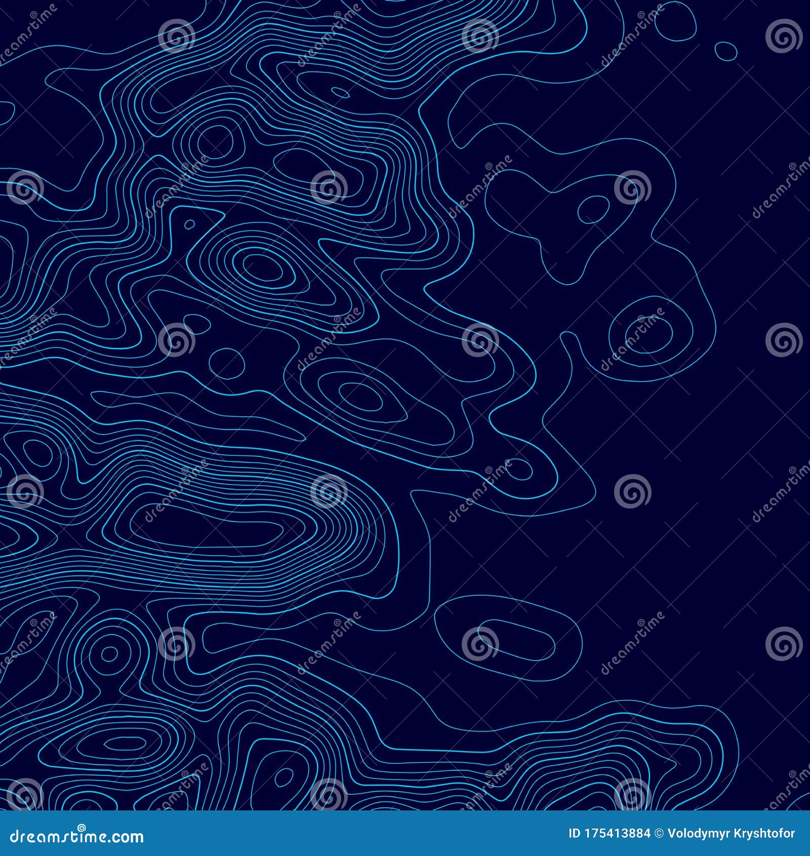 Topographic Map Lines Background. Abstract Vector Illustration Stock ...