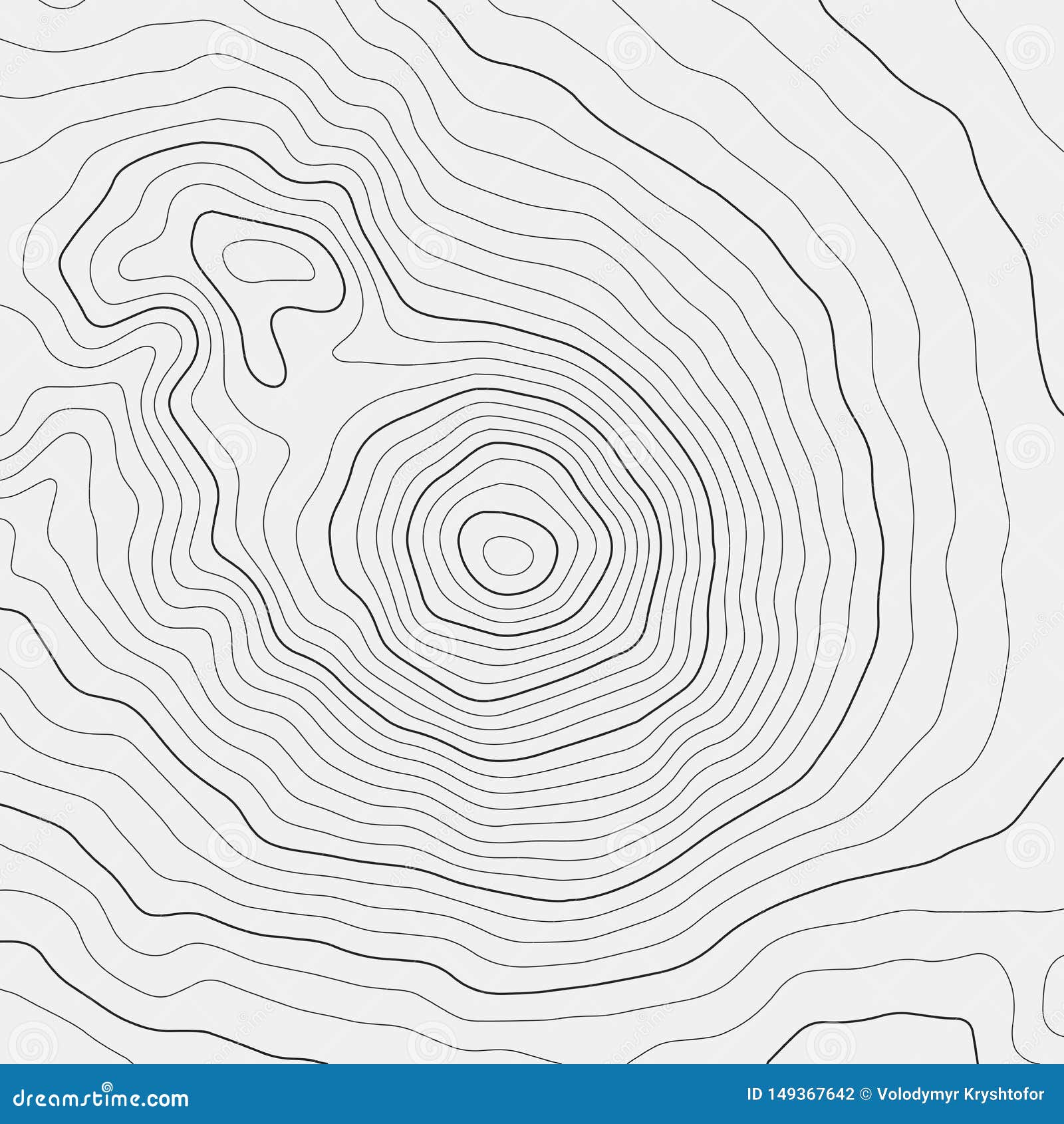 Topographic Map Lines Background. Vector Illustration. Contour Map ...