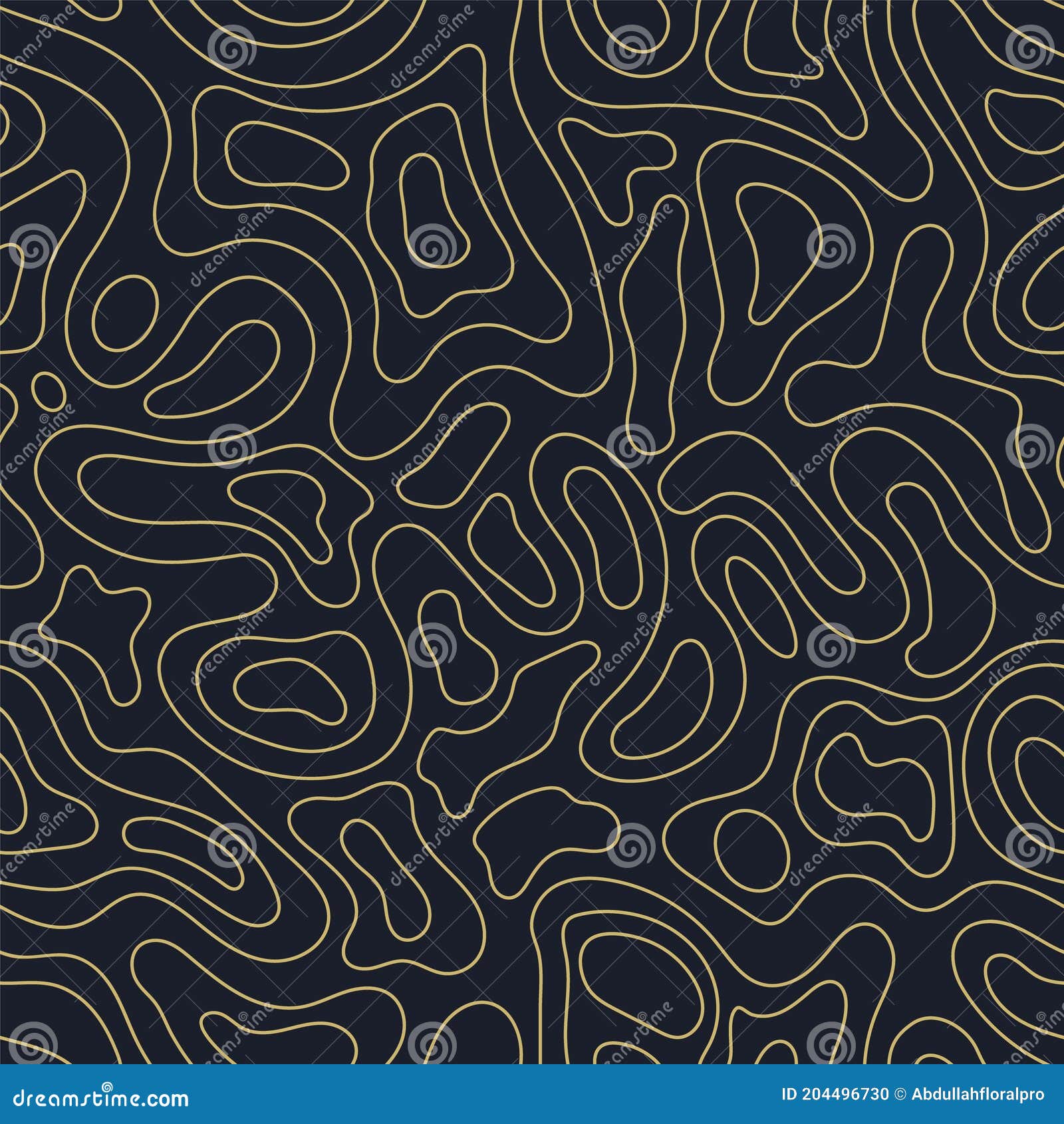 Topographic Map Seamless Pattern. Stock Vector - Illustration of ...