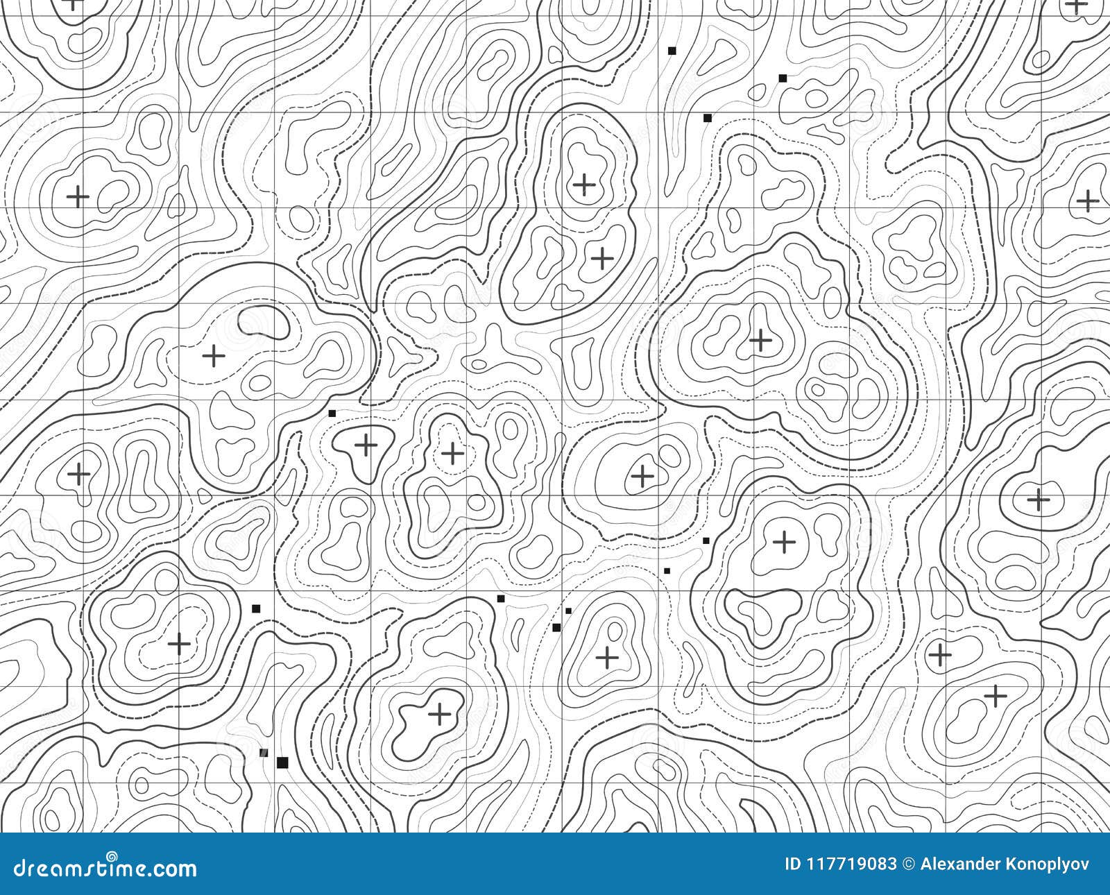 Topographic map sheet stock vector. Illustration of direction - 117719083