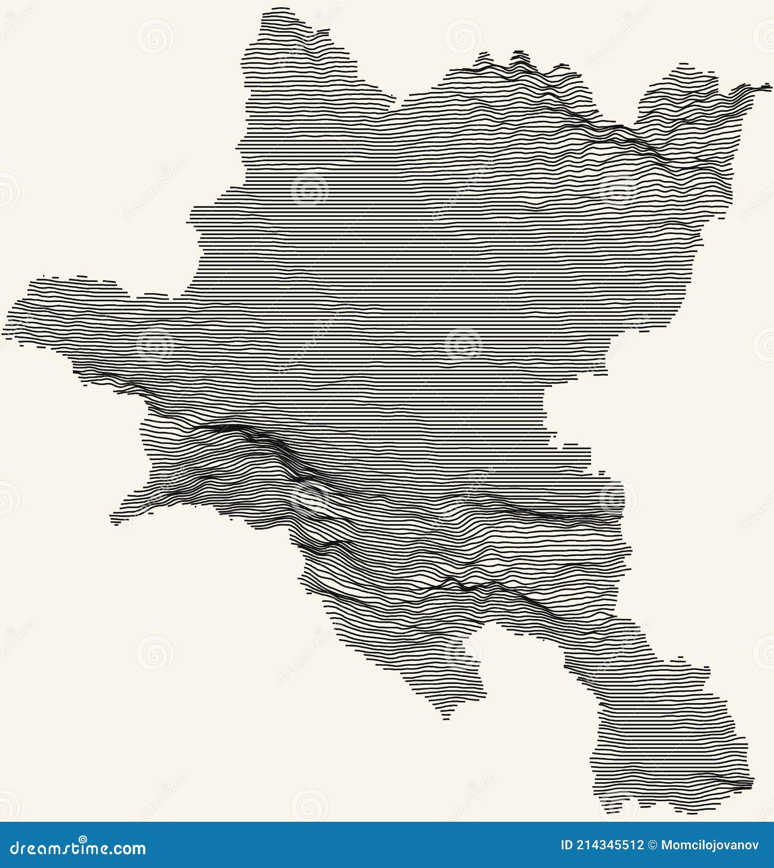 Topographic Map of Sofia, Bulgaria Stock Vector - Illustration of mark ...