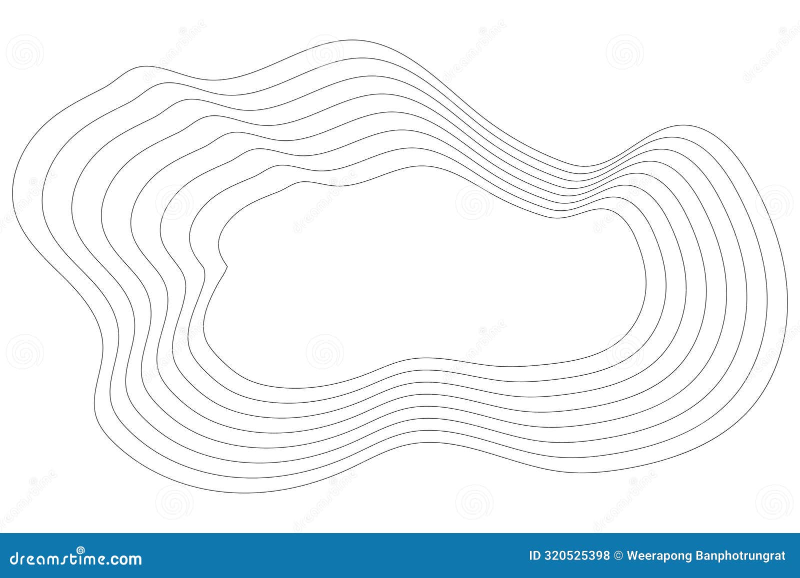 Topographic Map for Studying, Natural Pattern Motion Art Stock Vector ...