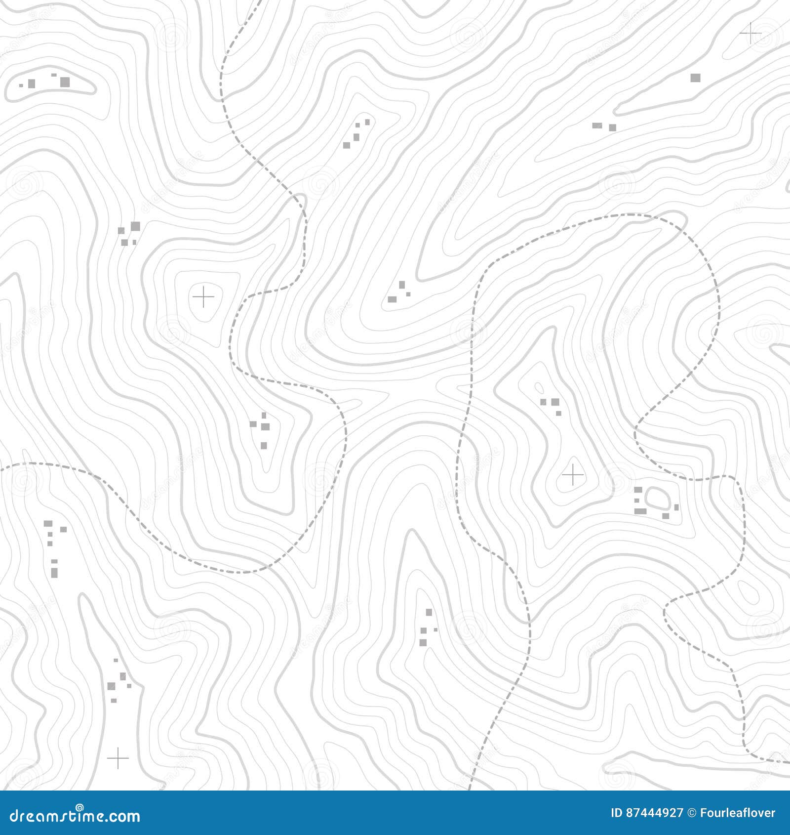 Topographic Map Texture Cartoon Vector | CartoonDealer.com #87444927