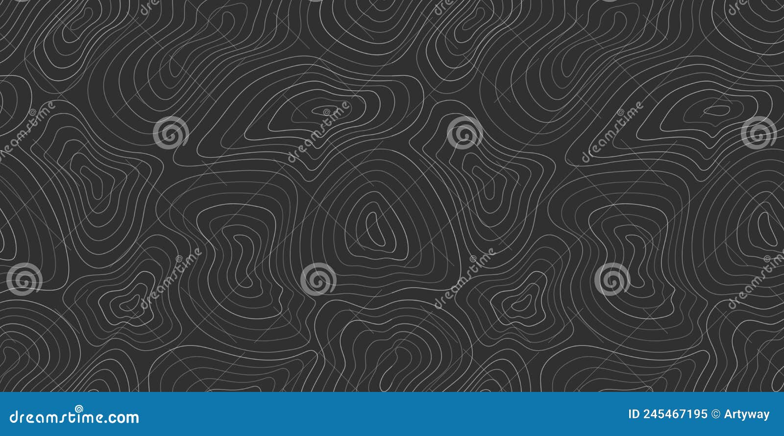 Topographic Map, Topographer Seamless Pattern, Typography Linear ...
