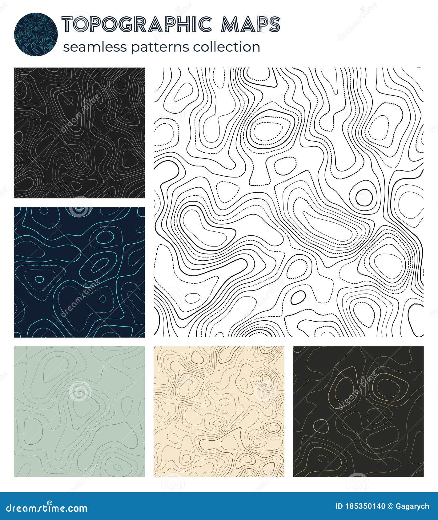 Topographic Maps. Cartoon Vector | CartoonDealer.com #187499131