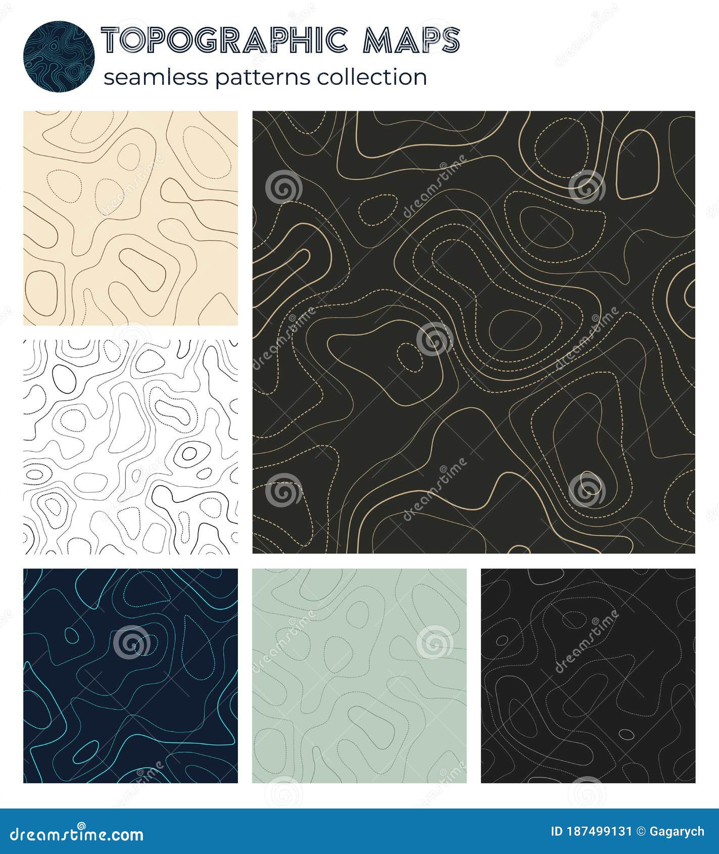 Topographic Maps. Cartoon Vector | CartoonDealer.com #187499131