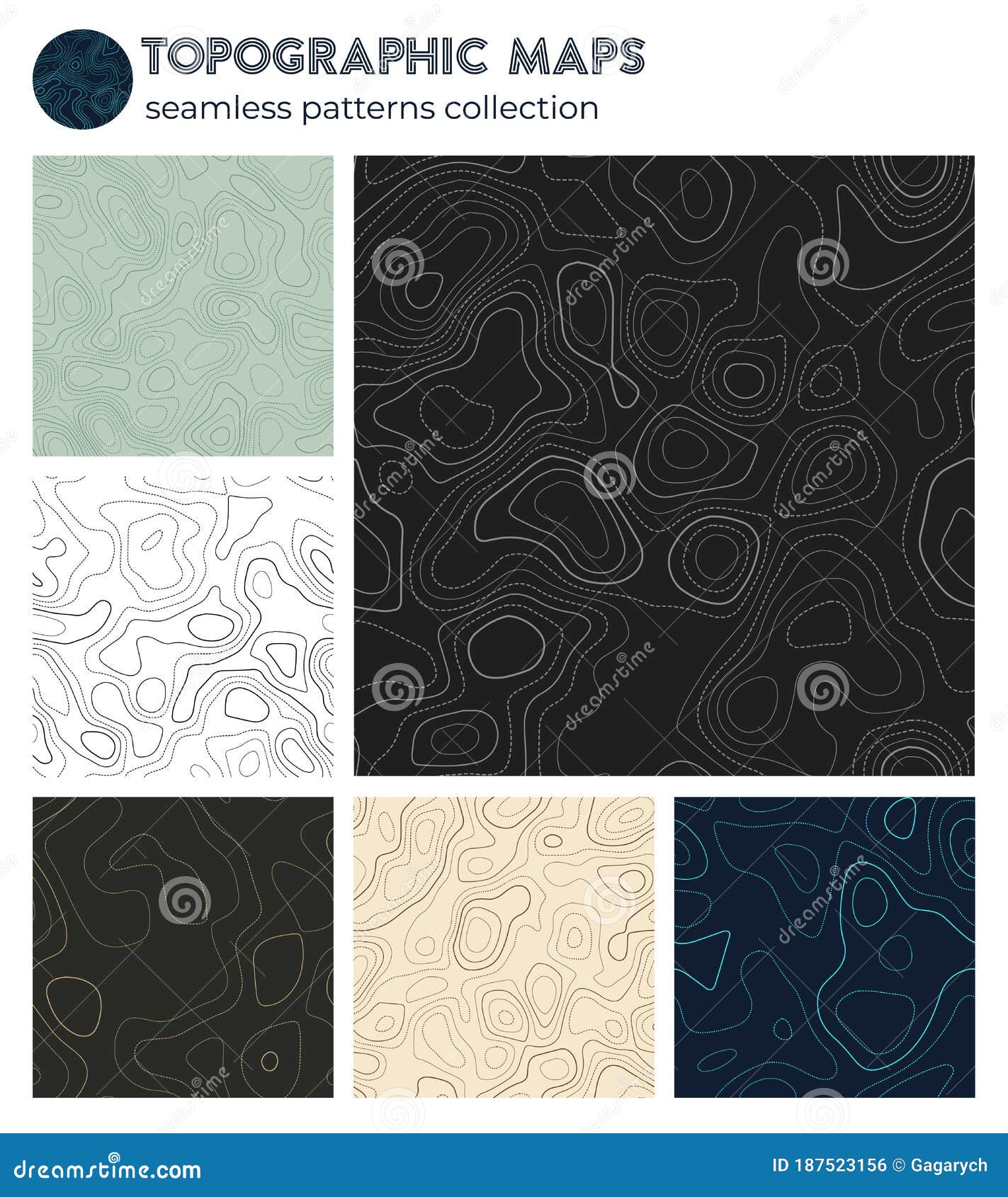 Topographic maps. stock vector. Illustration of grid - 187523156