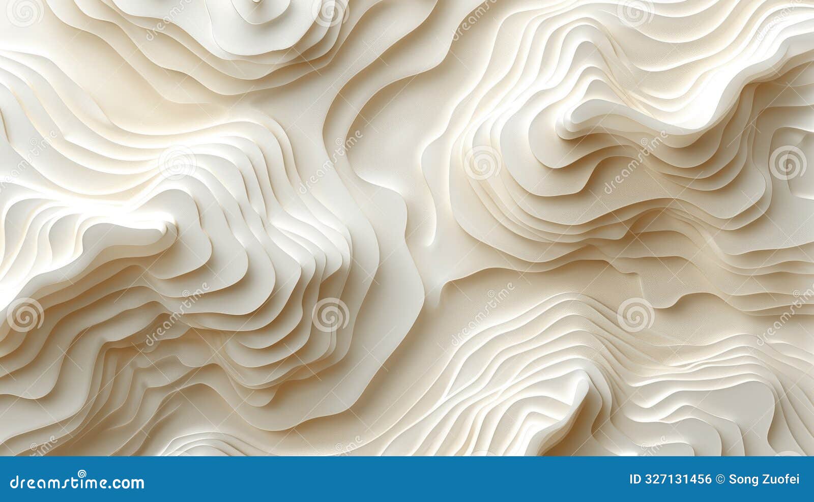 Topographic Mountain Hiking Map with Contour Lines and Shadow Effect ...