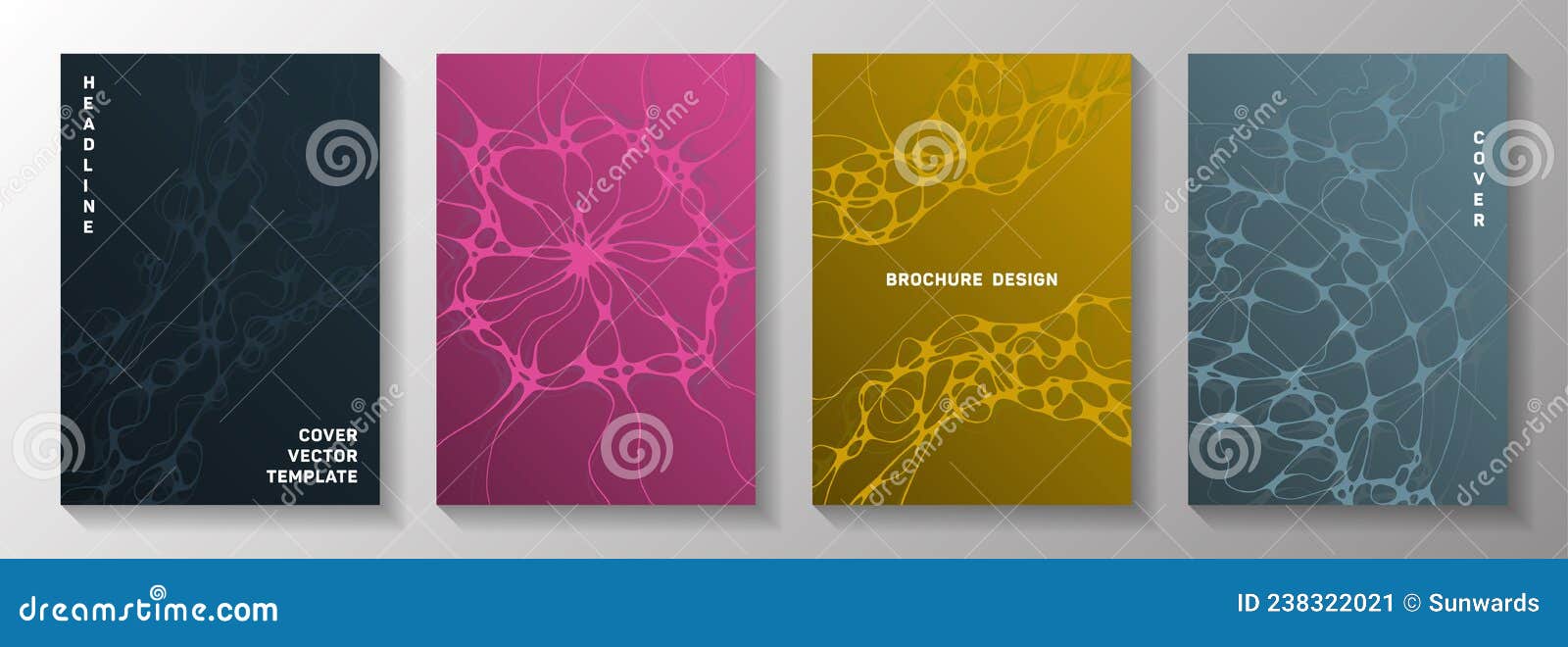 Topographic Survey Idea Abstract Vector Covers. Dynamic Curve Lines ...