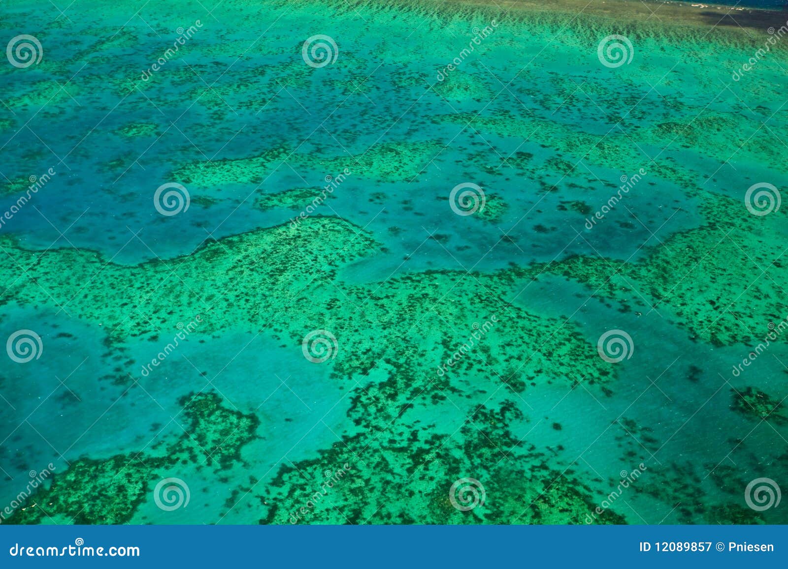 Topographic View Arlington Reef Great Barrier Reef Stock Image - Image ...