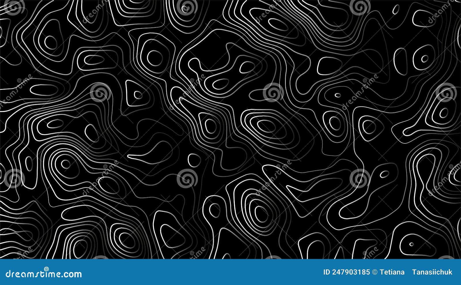 Topographic Map. Topographical Background. Vector Illustration Linear ...