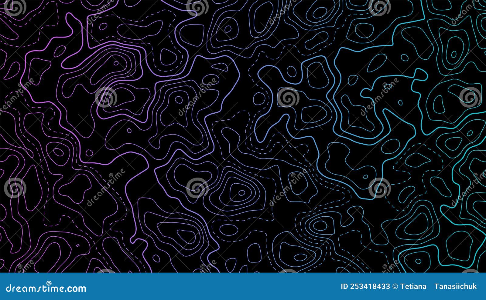 Topographical Background. Topographic Map. Linear Graphics. Vector ...