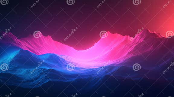 A Topographical Engineer Creates a 3D Wireframe Map with Contour Lines ...