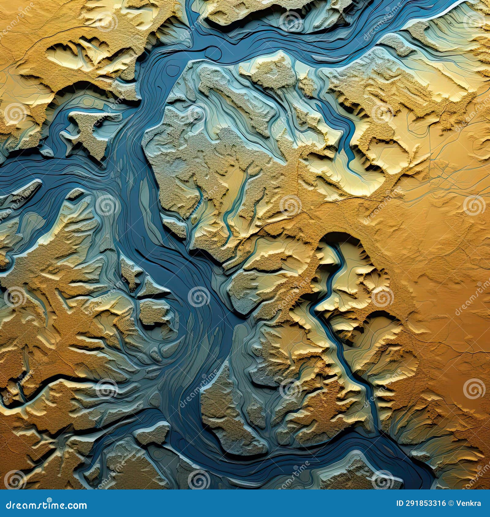 Topographical Map Texture Artistic Illustration Stock Photo - Image of ...
