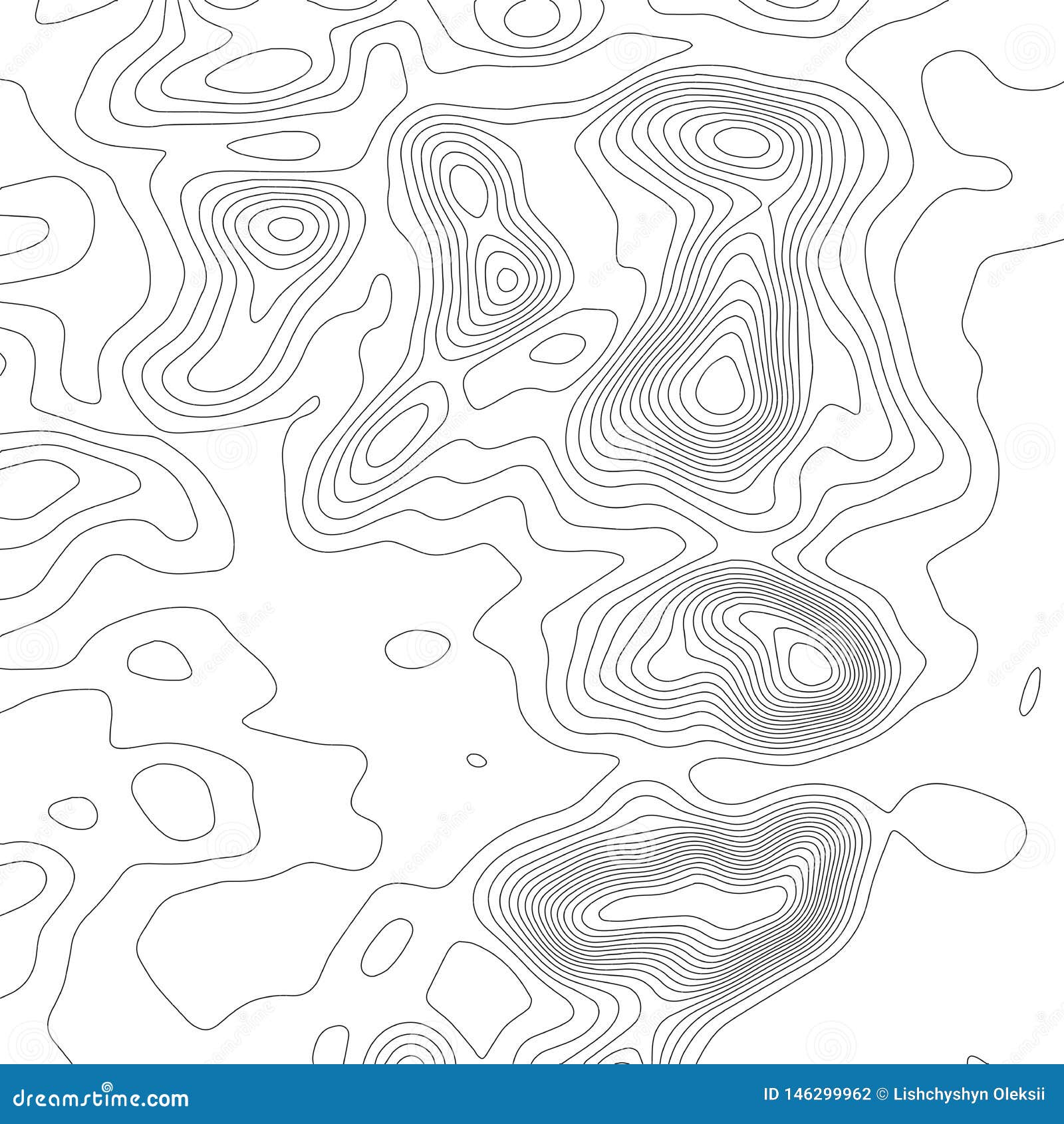 Topography Map Background. Grid Map. Contour. Vector Illustration Stock ...