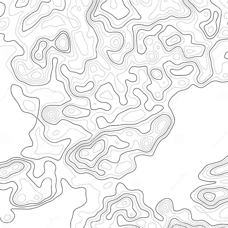 Topography Map Background Vector Geographic Contour Map Stock