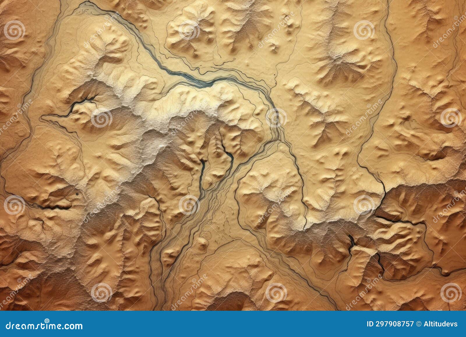 Topography Map of Mars Surface Stock Image - Image of planetary ...