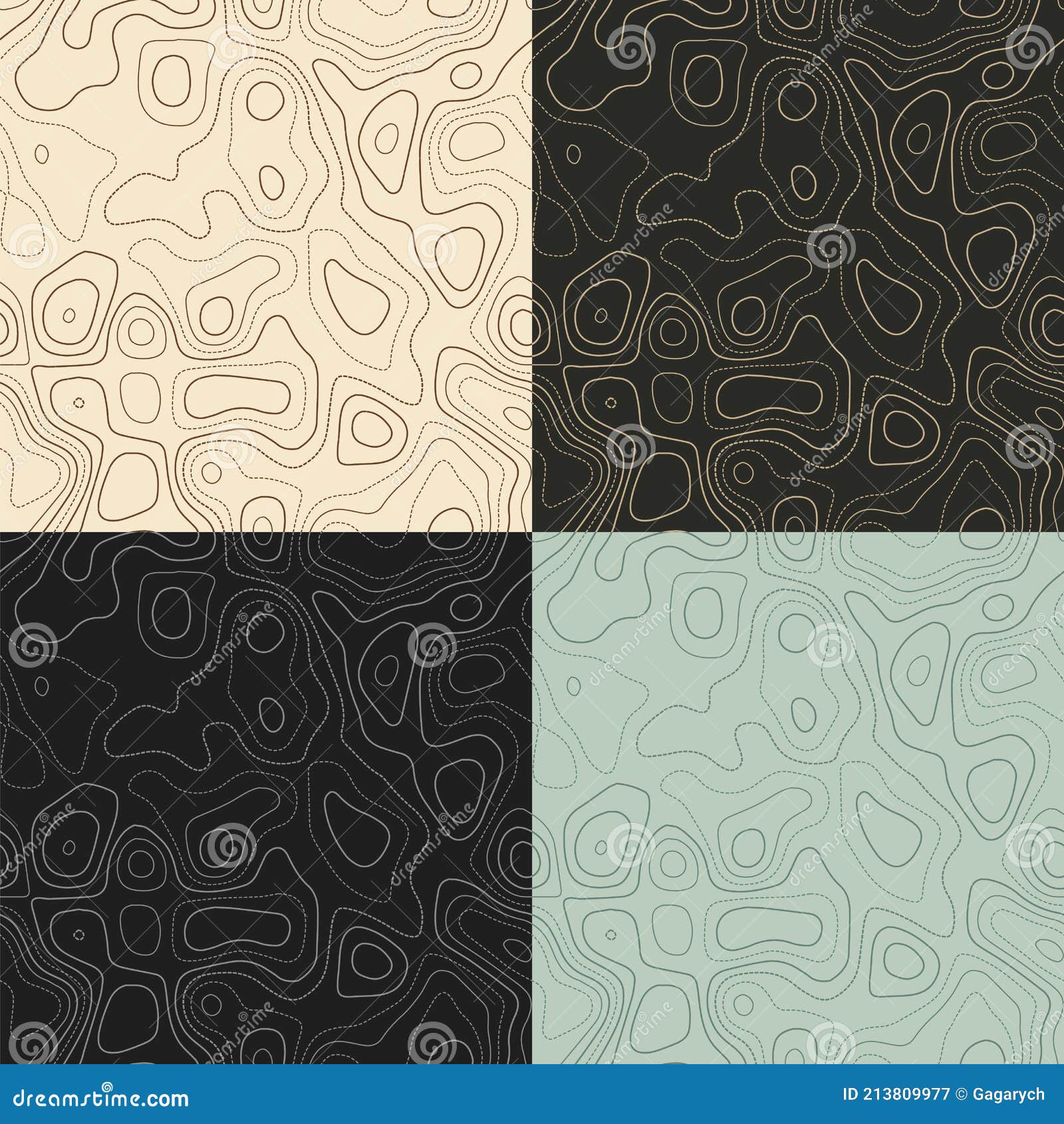 Topography patterns. stock vector. Illustration of cartography - 213809977