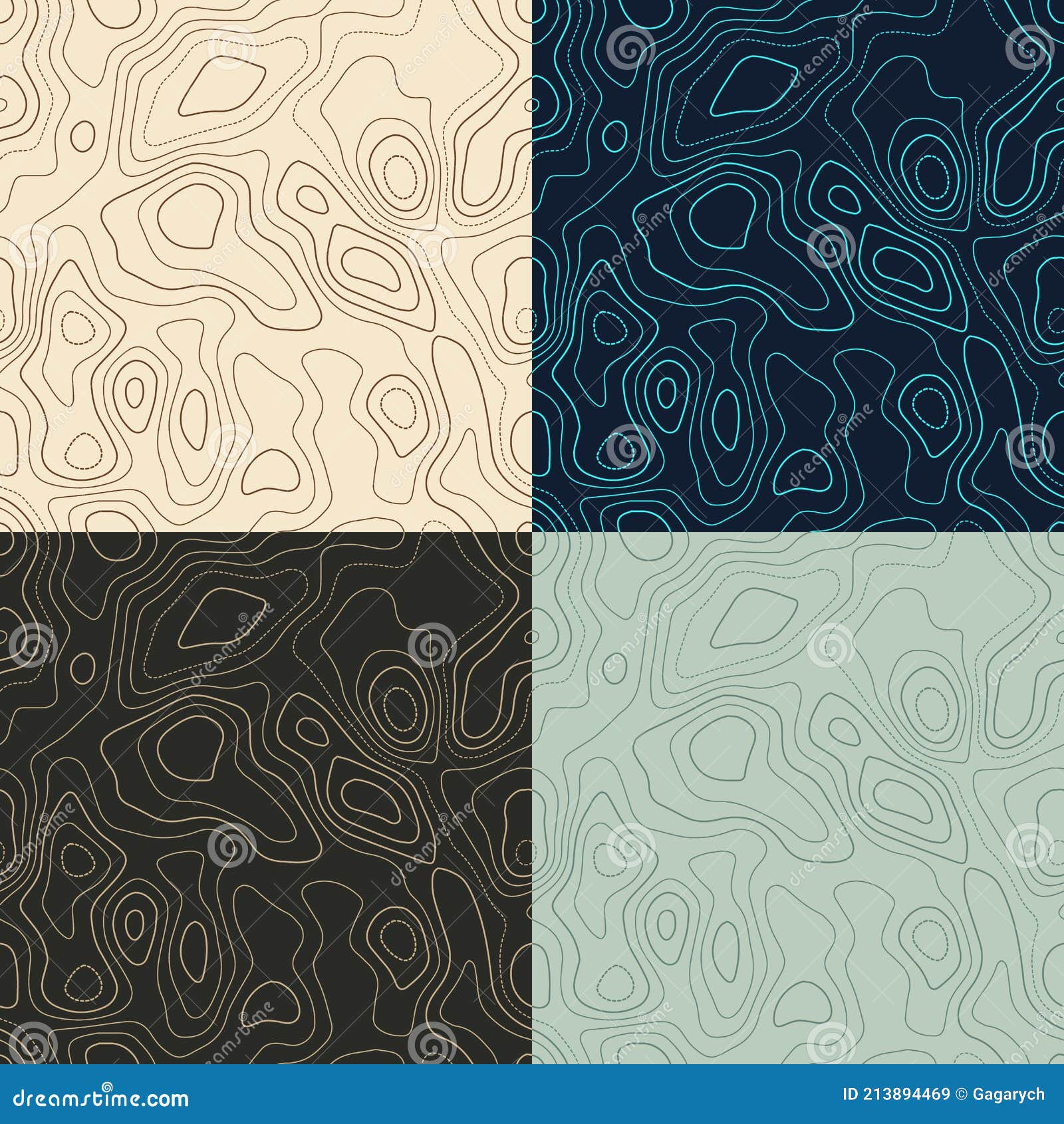 Topography Patterns. Vector Illustration | CartoonDealer.com #213894750