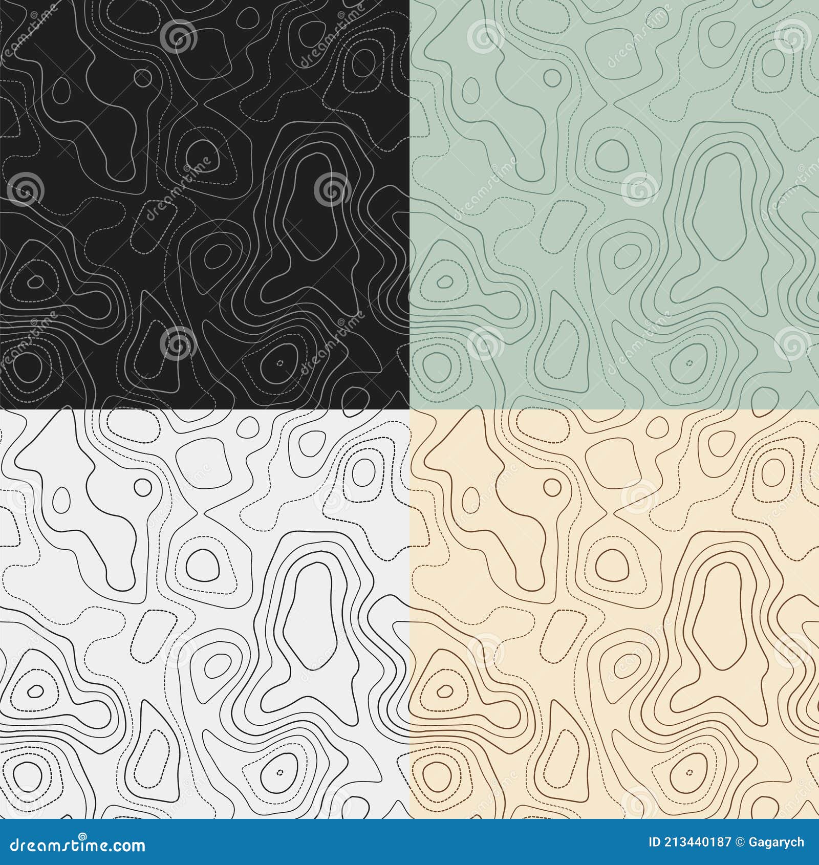 Topography patterns. stock vector. Illustration of carpet - 213440187